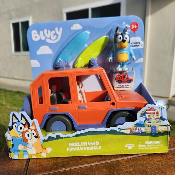 Disney | Toys | New Bluey Family Cruiser Car Vehicle Blue Dog Family ...